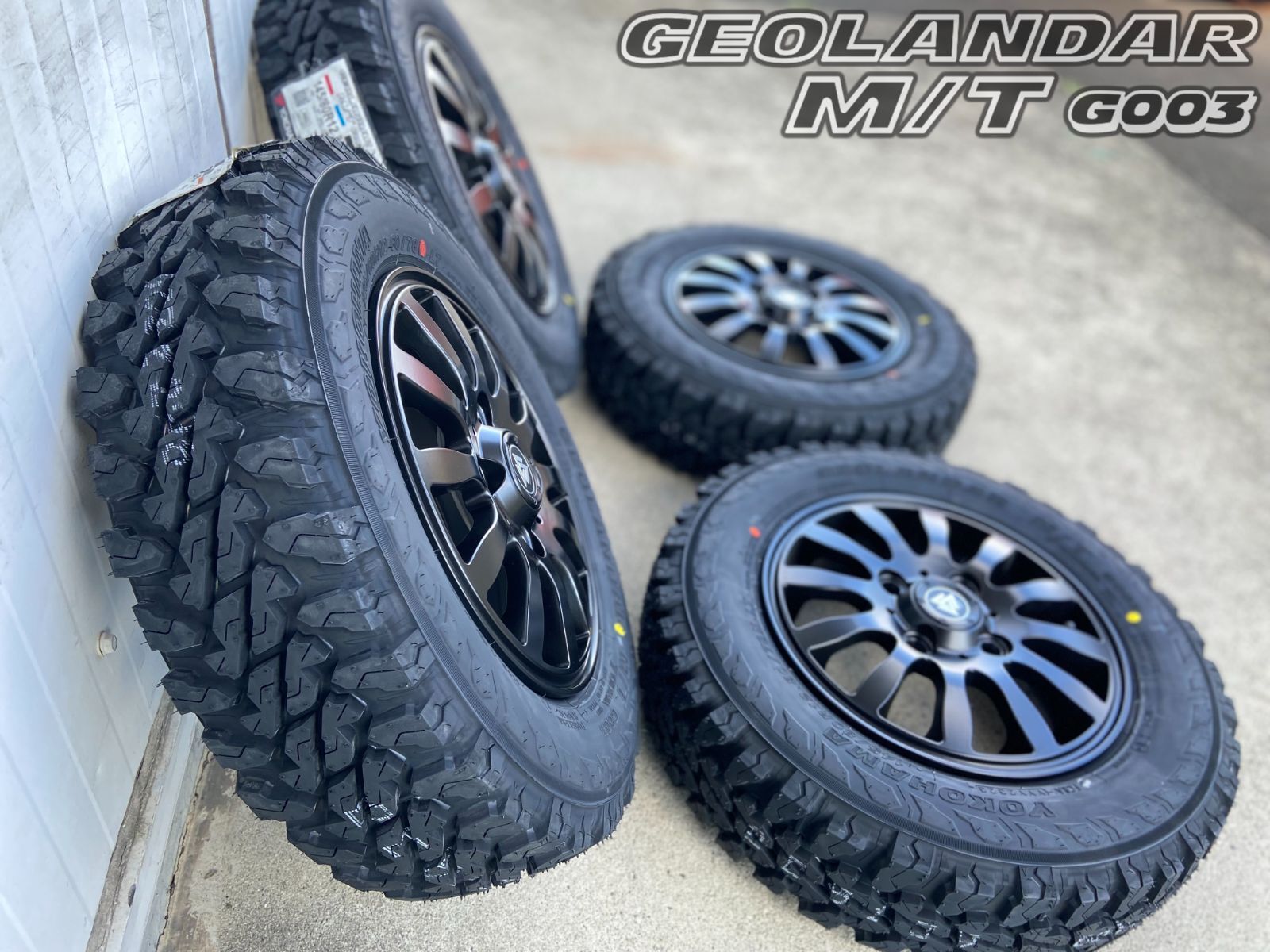 Yokohama Geolander M/T 145/80R12 80/78N Set of 4wheels Acti Carry Hijet ...