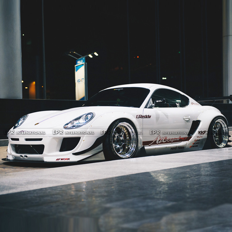Porsche Cayman Wide Body VSaero FRP TKYO V2 Wide Body Kit For Porsche