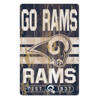 LOS ANGELES RAMS GO RAMS EST. 1937 WOOD SIGN 11"X17'' NEW WINCRAFT | eBay