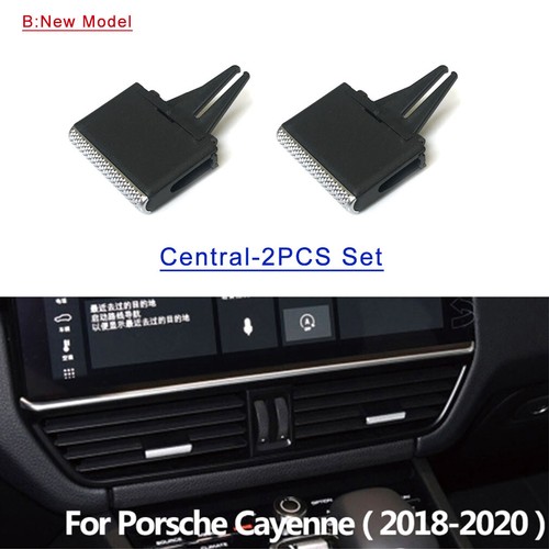 2PCS Front Central Air AC Vent Grille Clip Slider For Porsche Cayenne ...