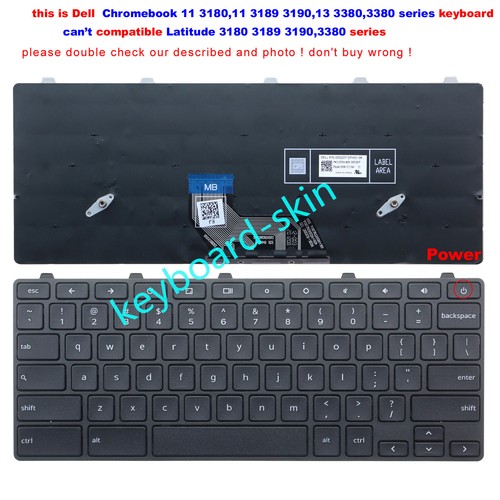 New US Black Keyboard FOR Dell Chromebook 11 3180,11 3189 Laptop 05XVF4 ...