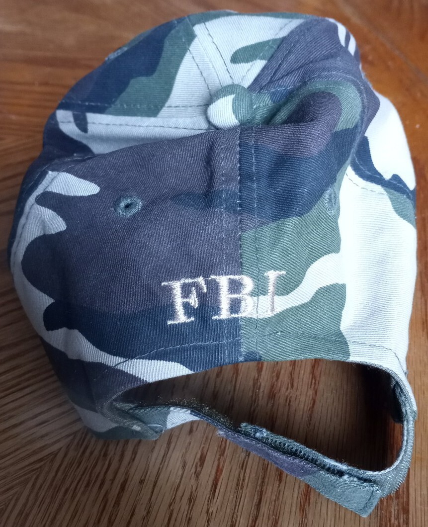 City Hunter Brand Embroidered FBI Camo Strapback Trucker Hat Baseball ...