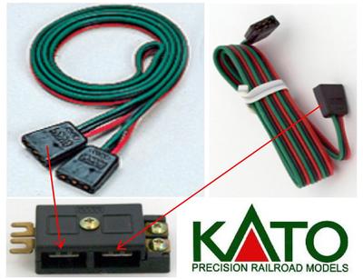Kato 21-503 Cable 40cm Power for 21-506 Connector for Electric Switches ...