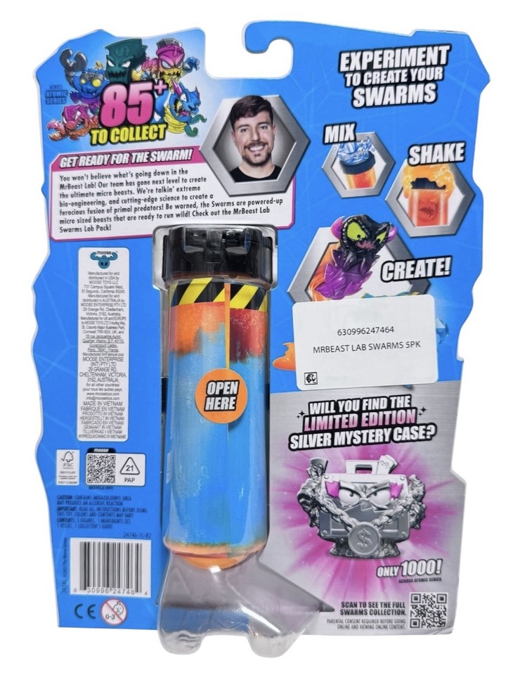 MrBeast Lab Swarms Atomic Lab 2 Pack~New~Sealed Rare Beast Inside~ 5 Micro Beast | eBay