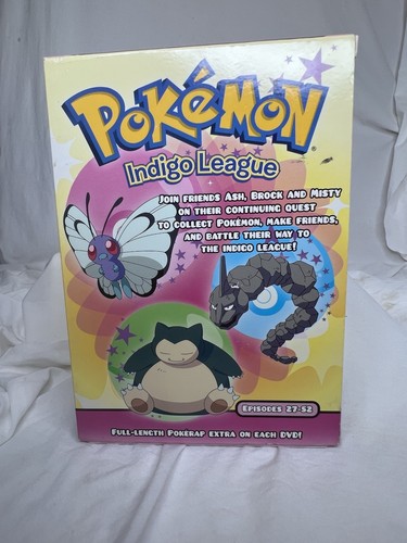 Pokémon Indigo League Season 1 Part 2 DVD 3 Disc Boxed Set 28 Episodes ...