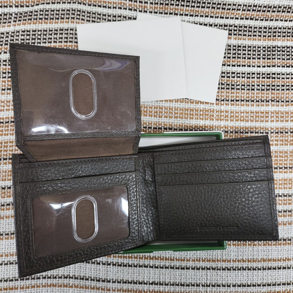 John Deere Men's Brown Access Passcase Wallet Bifold Historical Logo Brown | eBay