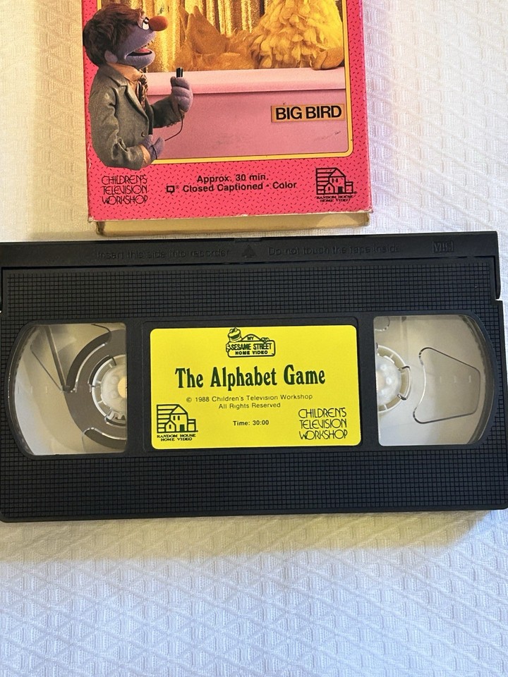 Sesame Street: The Alphabet Game (VHS, 1988) Big Bird - Random House ...