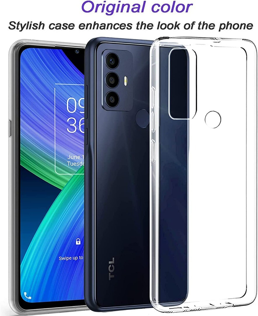 For TCL 501 505 403 405 305 306 50SE Case Silicone Phone Cover & Screen ...