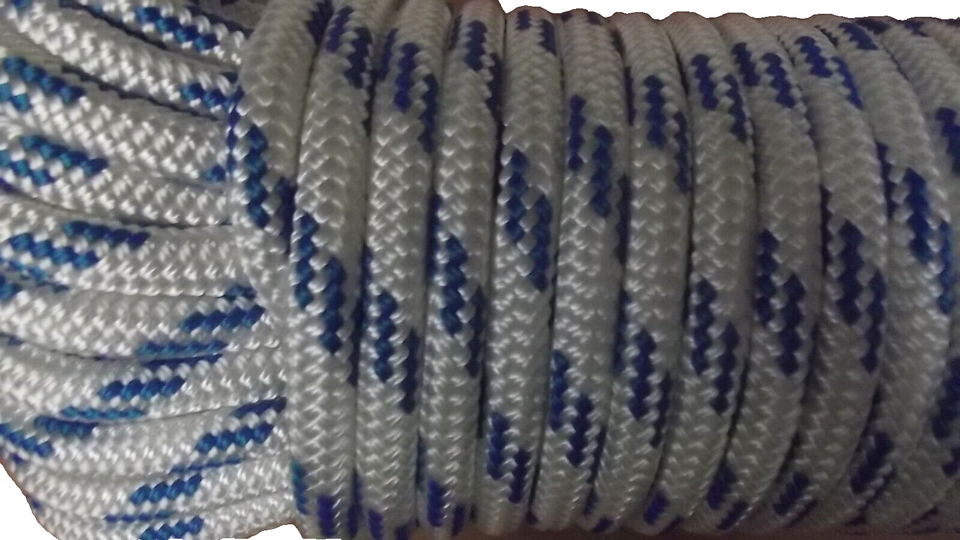 5/16" (8mm) x 120' Sail/Halyard Line, Double Braid Polyester, Sheets ...