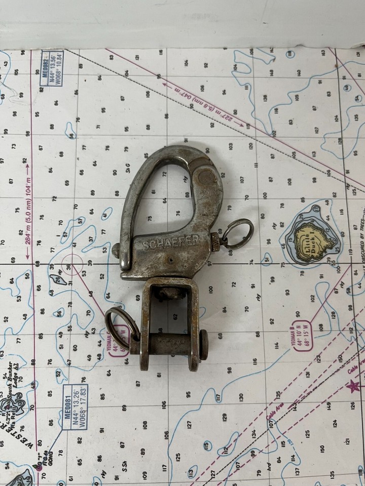 Schaefer Marine 3 1/2" Stainless Snap Shackle with Headboard | eBay