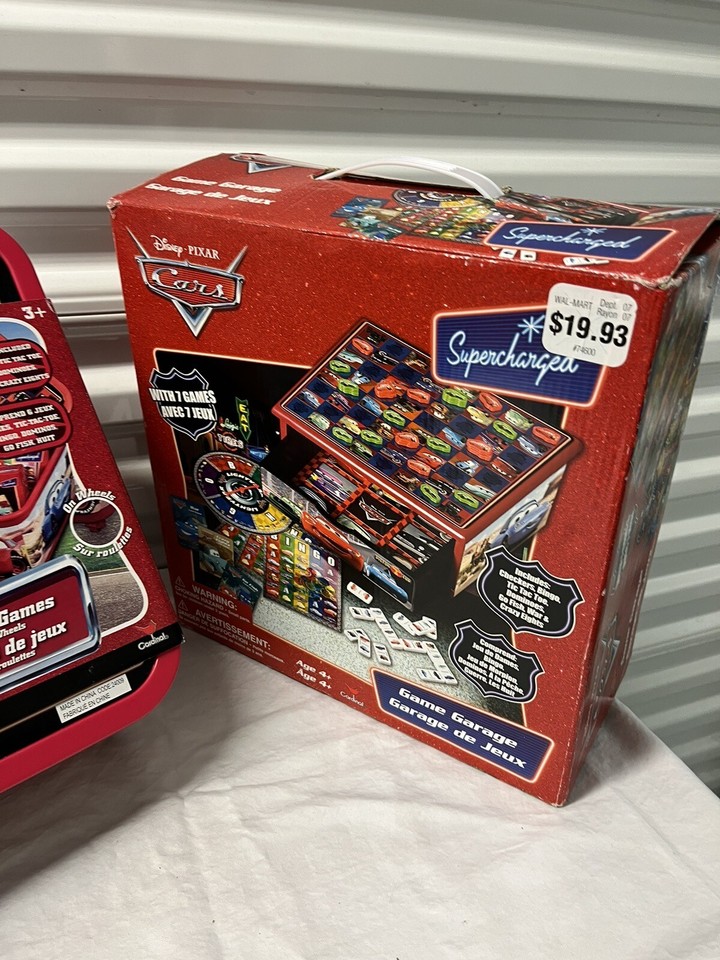 Disney Pixar Cars Supercharged 7 Games Wooden Game Garage by Cardinal ...