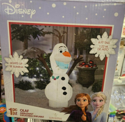 Gemmy 4ft Disney's Frozen Standing Olaf Christmas Inflatable | eBay