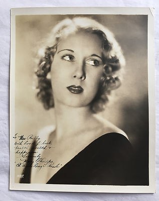 ORIGINAL MARY PHILIPS AUTOGRAPH SIGNED 8x10 1930s WARDROBE MISTRESS ...