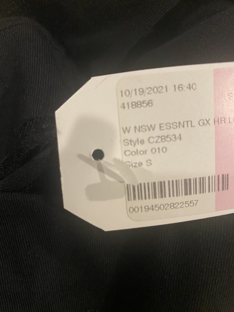 Nike Sportswear Essential Womens High-Rise Leggings CZ8534-010 Black ...