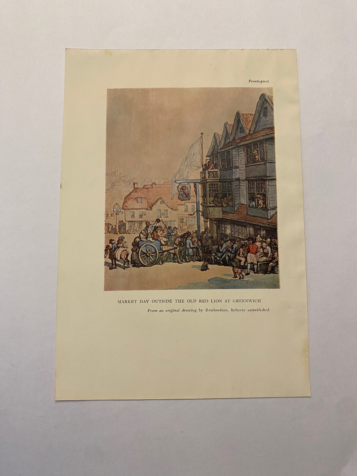 The Old Red Lion Inn Market Day Outside Greenwich London England c ...