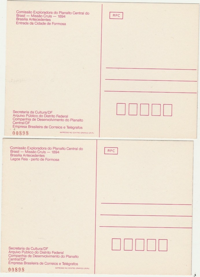 Brazil - Exploratory Commission of Central Plateau -- 1894 -- Modern ...