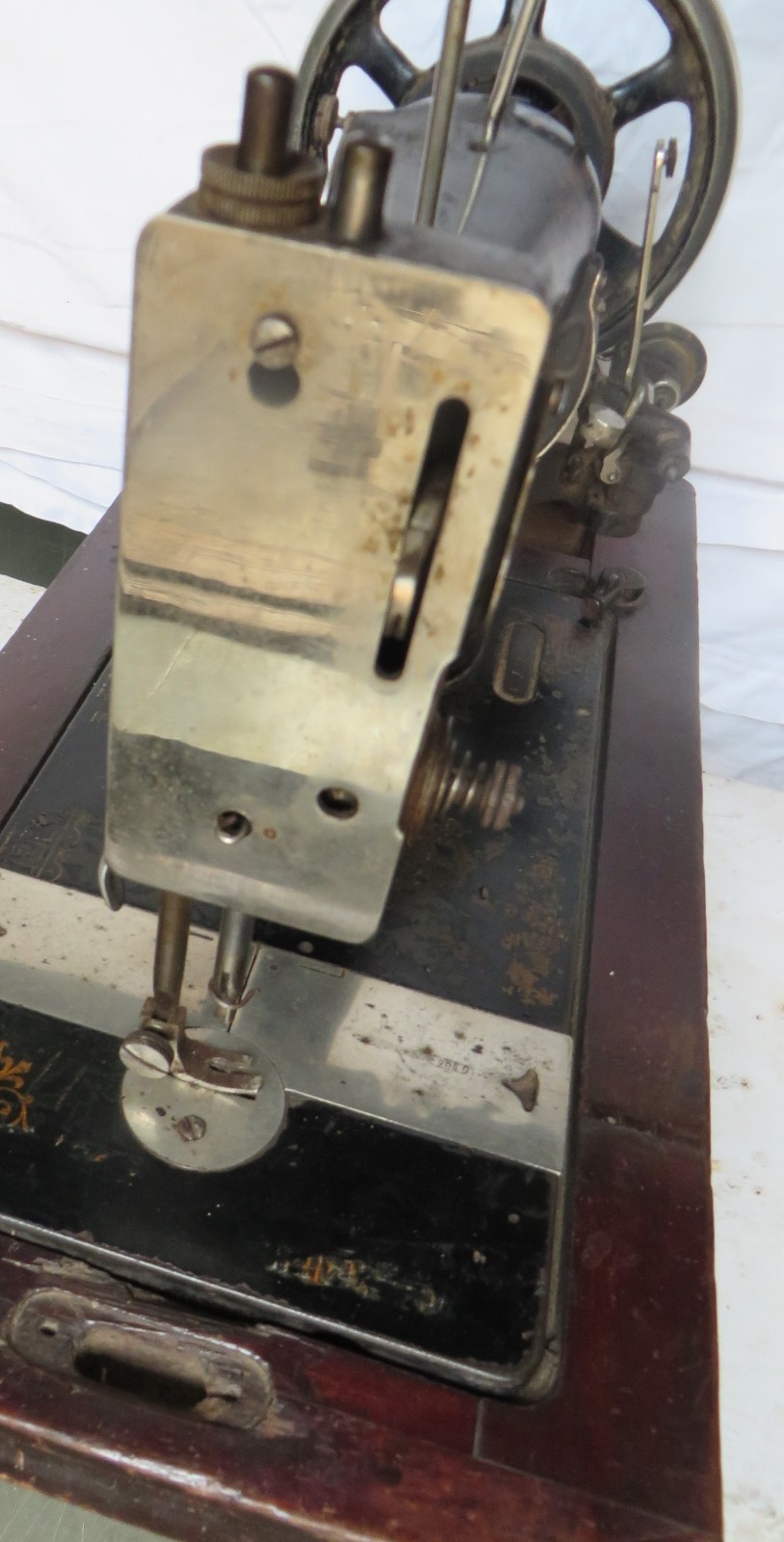 Vintage Durkopp sewing machine Schutz Marke trademark domestic treadle ...