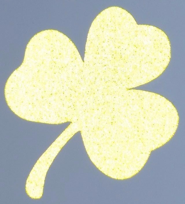4 Fluorescent Yellow Reflective Vinyl Clover Shamrock Fire Helmet ...