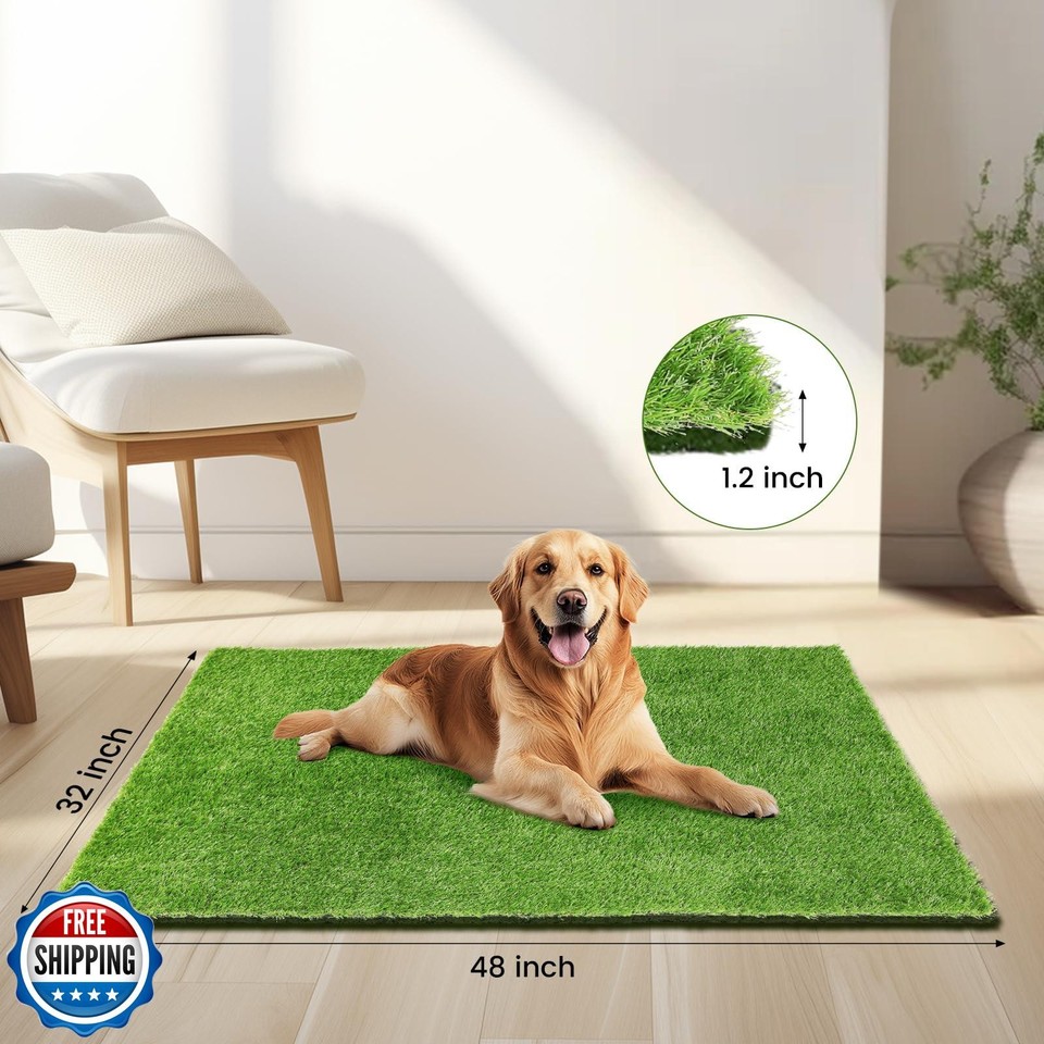 Yinoos 48" x 32" Fake Grass Mat for Dogs, Premium Washable Artifi | eBay UK
