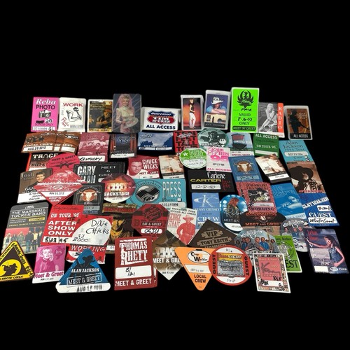 Lot Concert Tour Back Stage Crew Pass Jackson Keith Dolly Williams Jr ...