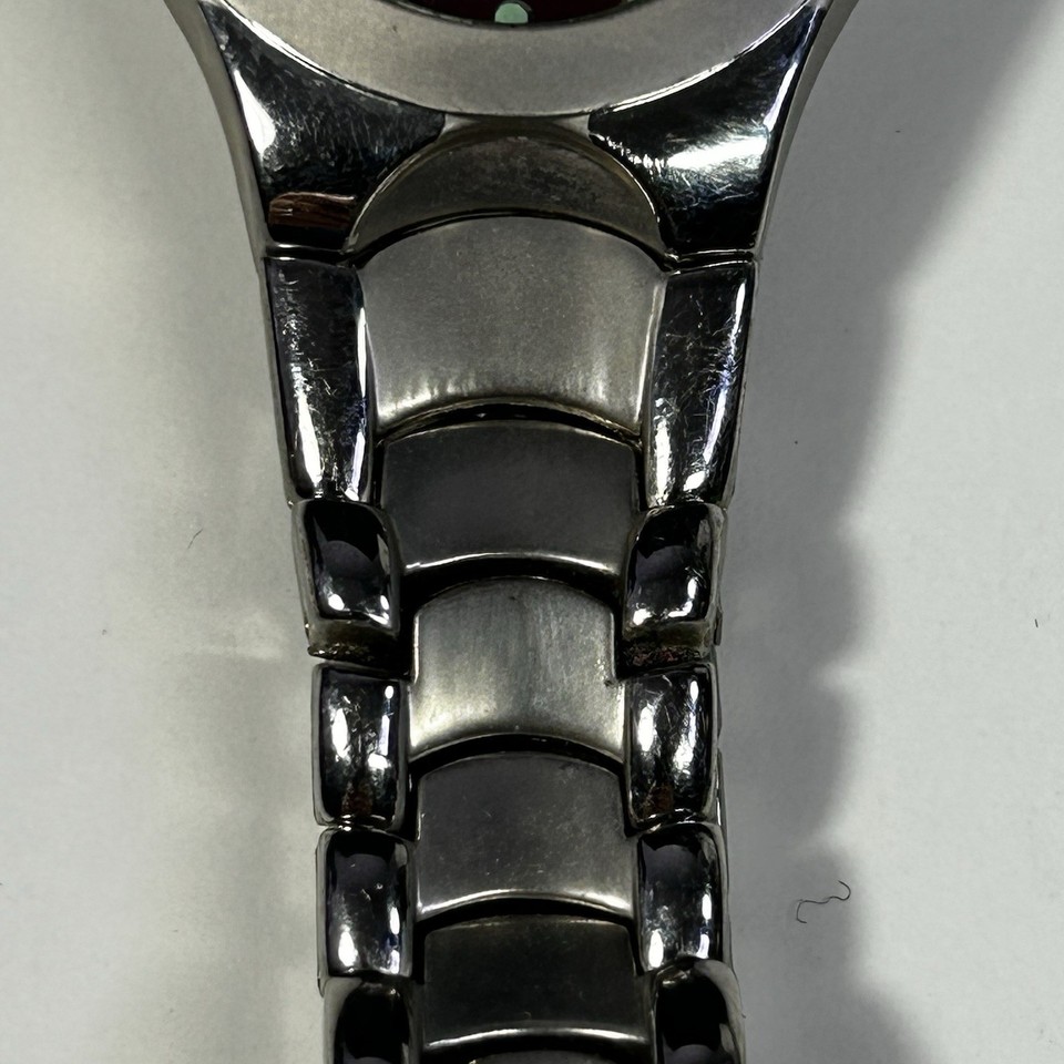 Swiss Sports Quartz Men’s Watch Red Dial Stainless Steel Band NOT ...