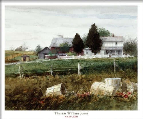 Amish Hills by Thomas William Jones Print 22x18.5 | eBay
