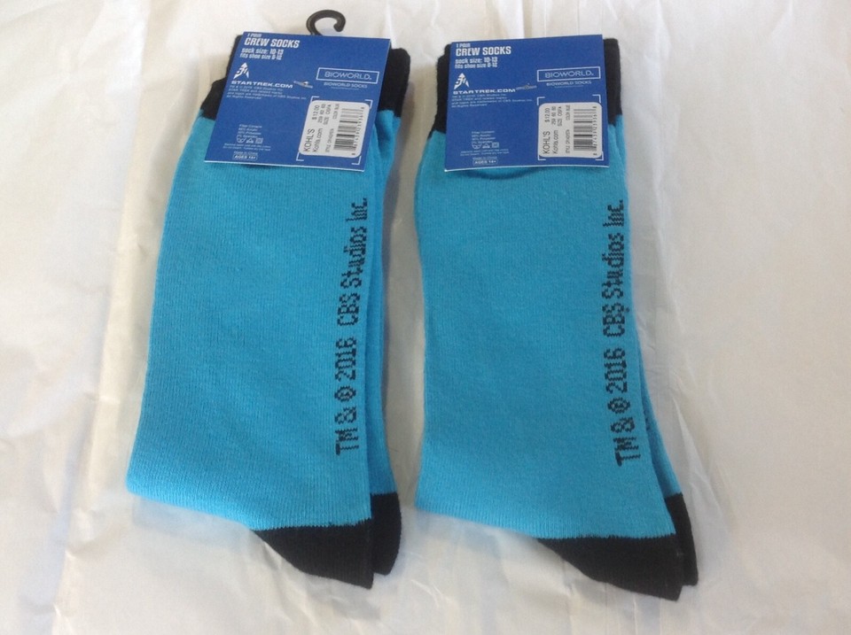Star Trek 2 Pairs (New) MR SPOCK Socks With Moveable Vulcan Ears ...