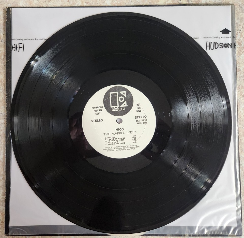 Nico The Marble Index Vinyl LP Record Elektra Records 1968 Promo Copy ...