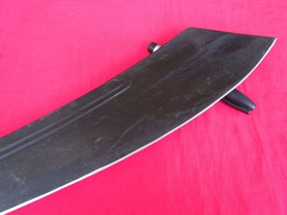 Vintage Broadsword Blade Sword China Army Soldier Signed Anti-Japanese ...