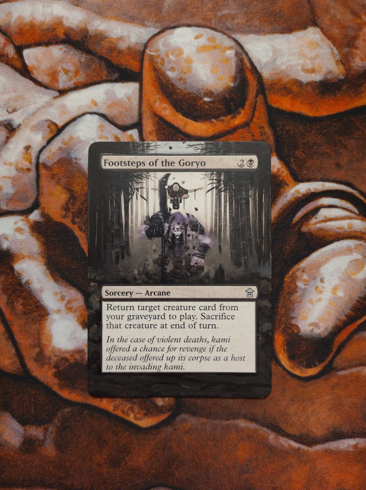 Magic the Gathering Footsteps of the Goryo Hand Painted Unique Custom ...