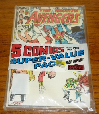 1984 Marvel 5-Pack Avengers # 248, Thor # 348, Captain America # 298 ...