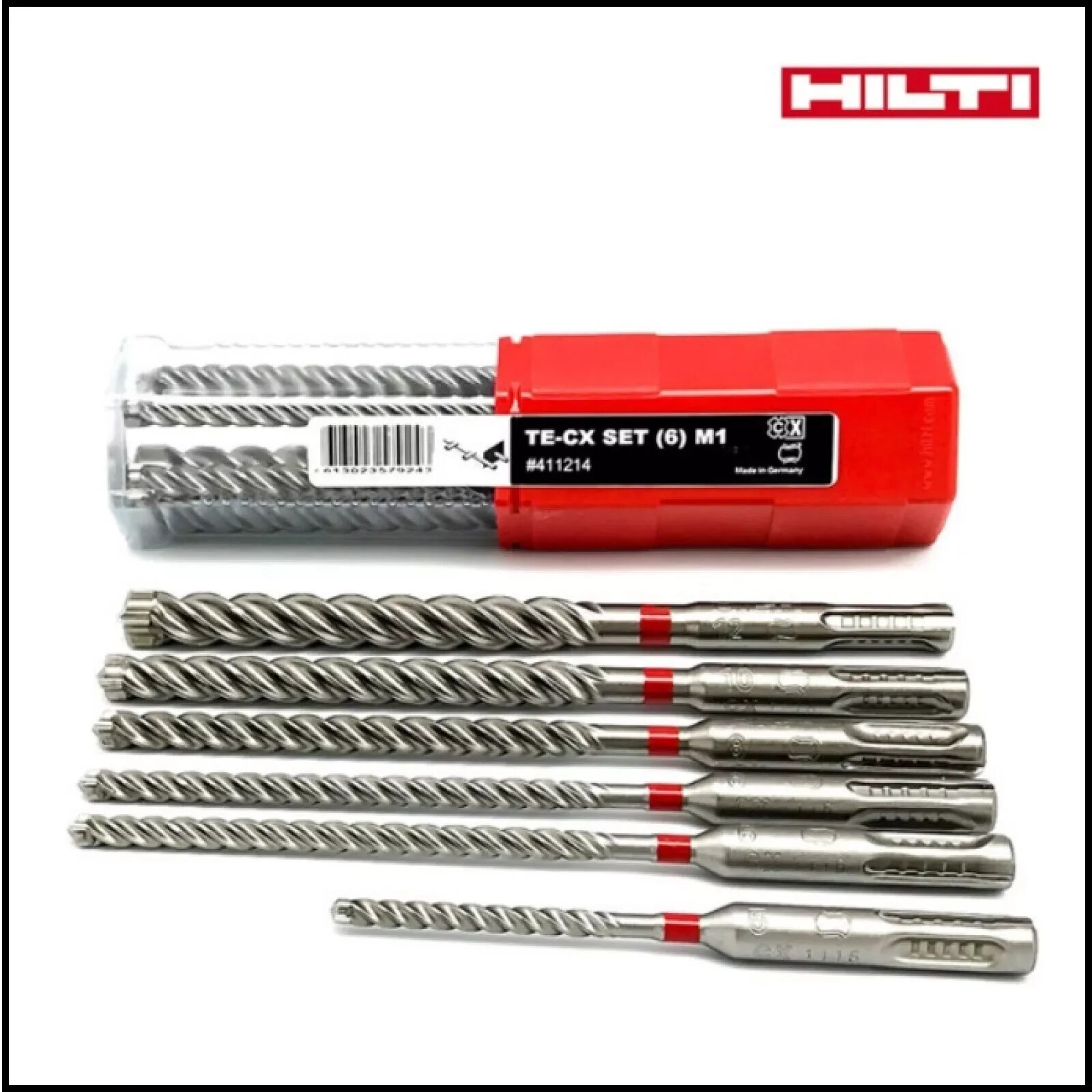 HILTI Hammer Drill Bit Set SDS-Plus TE-CX Set of 6 M1 | eBay