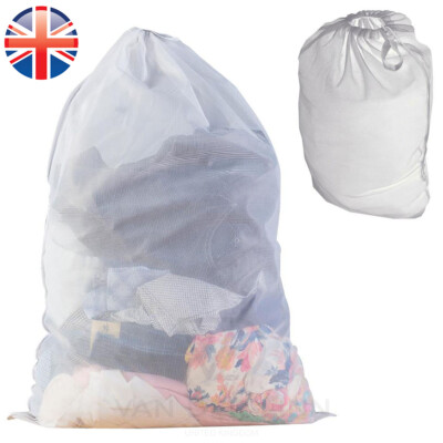 VDL DRAWSTRING LAUNDRY Wash NET BAG S/ M/ L /XL Mesh Reusable | eBay UK