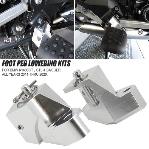 Pair Motorcycle Driver Foot Peg Lowering 1.5" Kit For BMW K1600GT/GTL ...