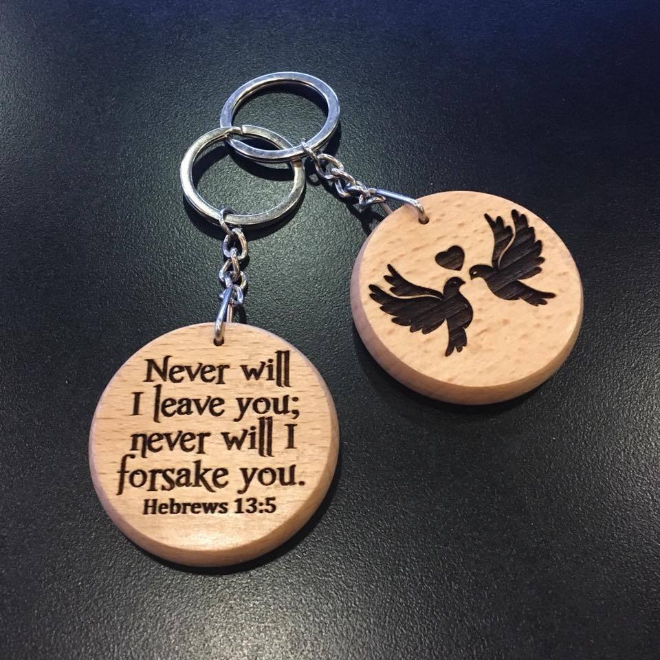 CHRISTIAN SCRIPTURE BIBLE VERSE KEYRING KEYCHAIN CHRISTMAS GIFT ...