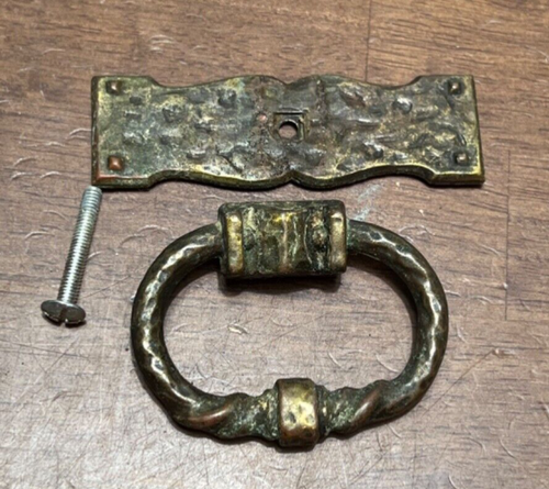 Vintage Brass Cabinet drawer loop handle Pulls 1969 NL Co. | eBay