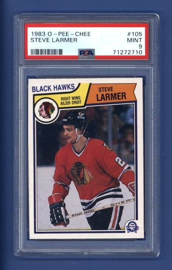 1983-84+O-Pee-Chee+-+%23105+Steve+Larmer+%28RC%29 for sale online | eBay
