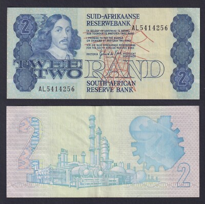South Africa 2 Rand Banknote (1983-1990) P.-118d SPL+/XF+ | eBay