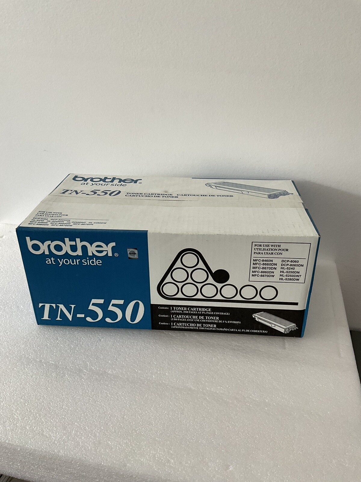 Brother OEM TN550 Genuine Laser Printer Toner Print Cartridge NIB | eBay