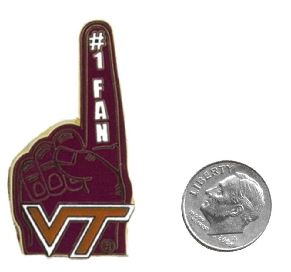 Virginia Tech Hokies Pins Virginia Polytechnic Institute #1 Fan College ...