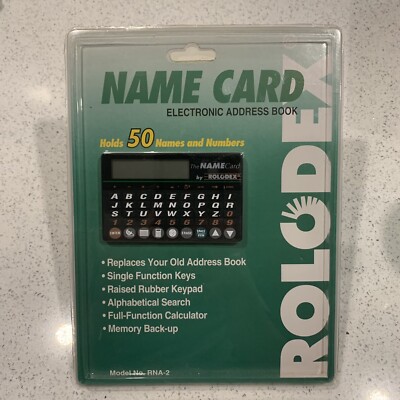 Rolodex & Business Card Files - Electronic Rolodex