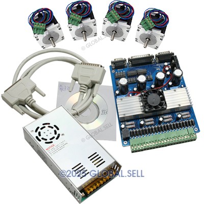 4 Axis CNC Router Stepper Motor Driver Kit 2.8A NEMA 23 56x56x57mm ...