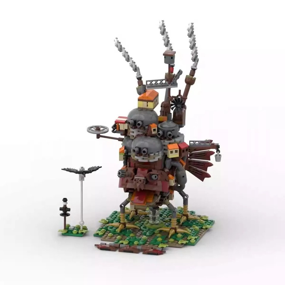 Studio Ghibli Howl's Moving Castle Building Blocks Set 1249PCS MOC ...