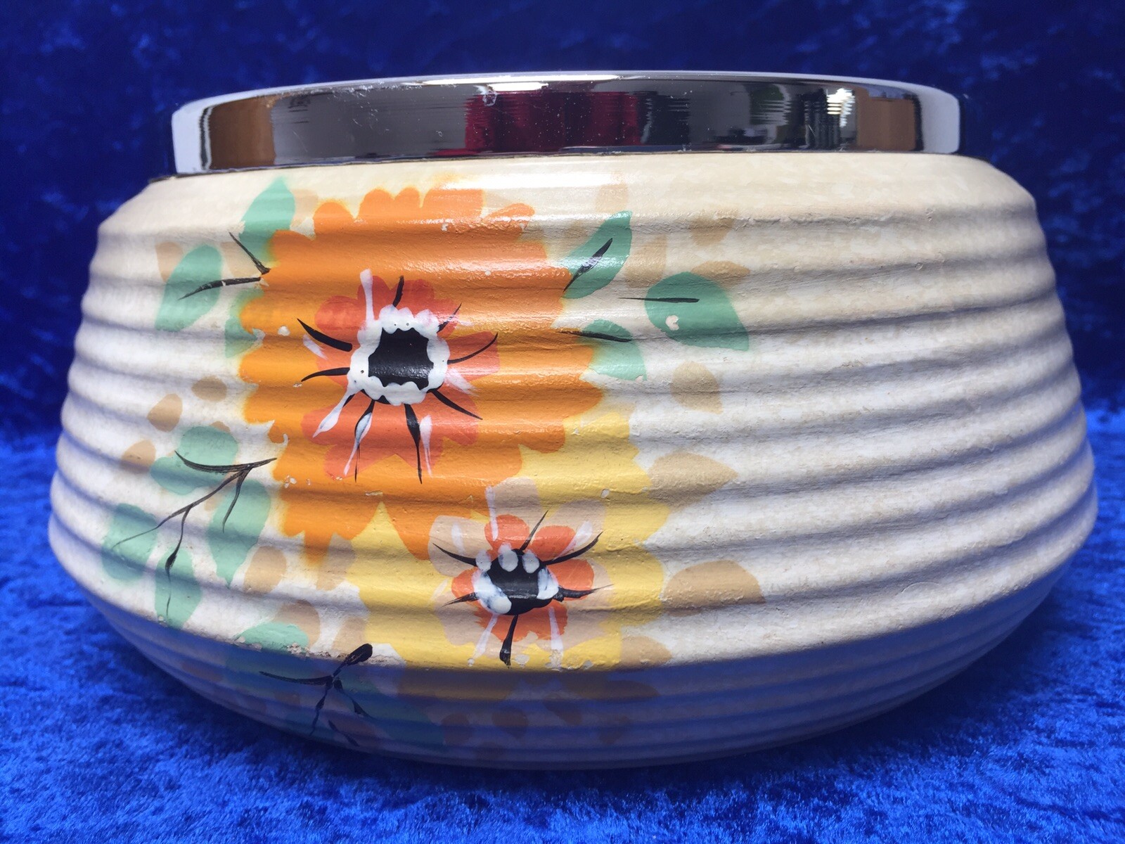 Vintage 1950s Howard Pottery BRENTLEIGH WARE Hand Painted 'Bramley ...