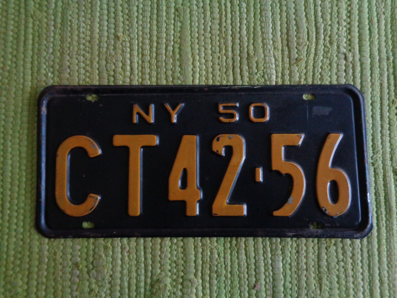 1950 New York License Plate 50 NY Tag CT42-56 | eBay