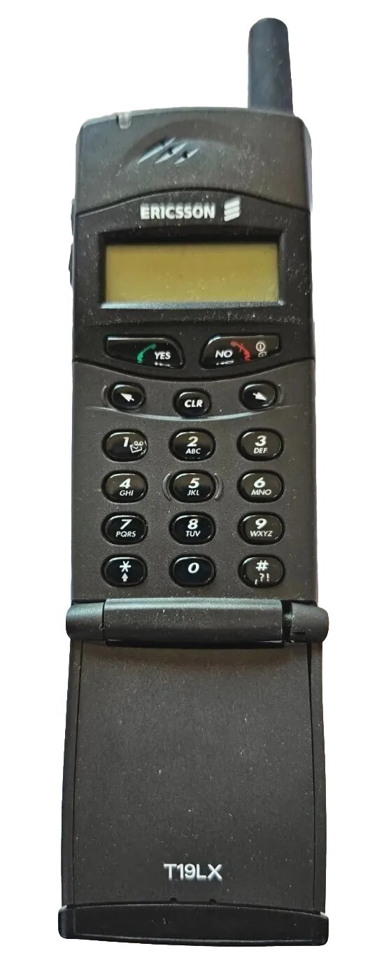 At&t Digital PCS Vintage Ericsson T19LX FLIP CELL Phone - Fast Shipping ...