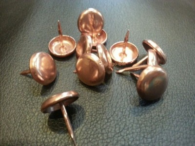 COPPER 1/2"Dia x 1/2" L Nails Upholstery Tacks Decorative Nail 100-1000 ...
