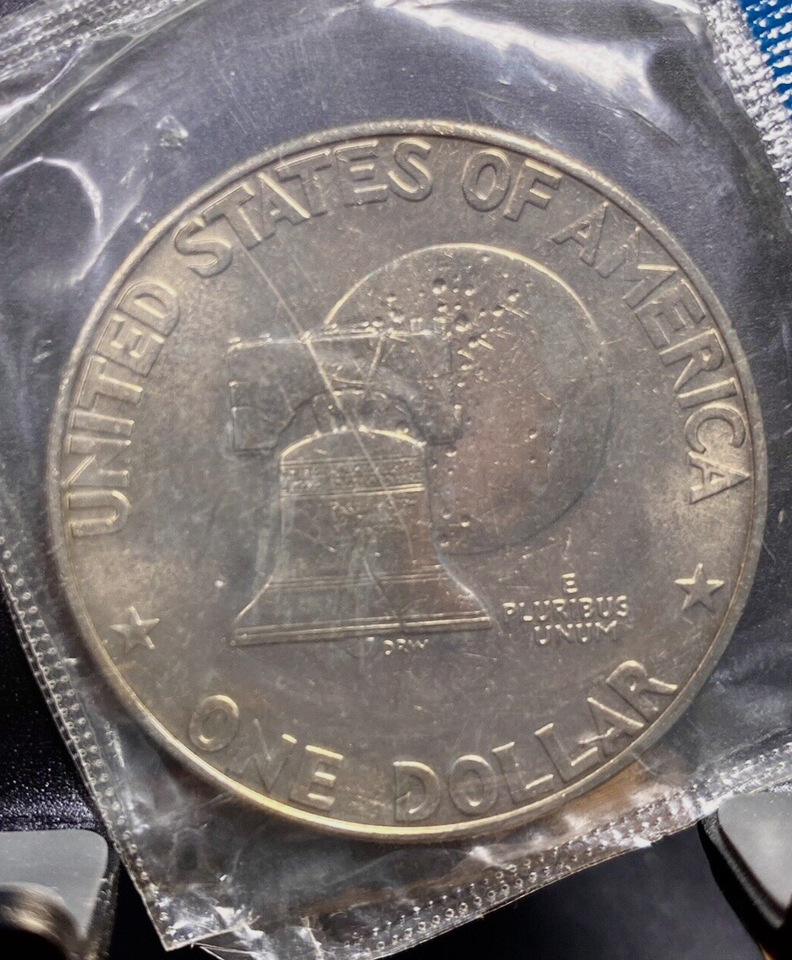 1976-P Eisenhower IKE $ T1 V. C H UNC+ in MINT CELLO LUSTROUS ...