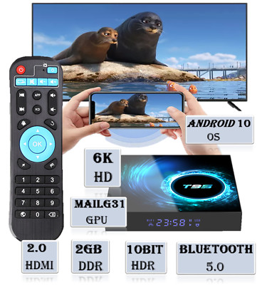 Android TV Box 16GB Quad-Core 64bit 2GB RAM HD Media Player WIFI 6K 4K ...