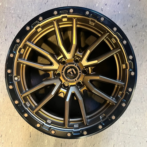 4 Fuel Rebel D681 18" Matte Bronze 6x5.5 6x139.7 18x9 Wheels Rims Chevy ...